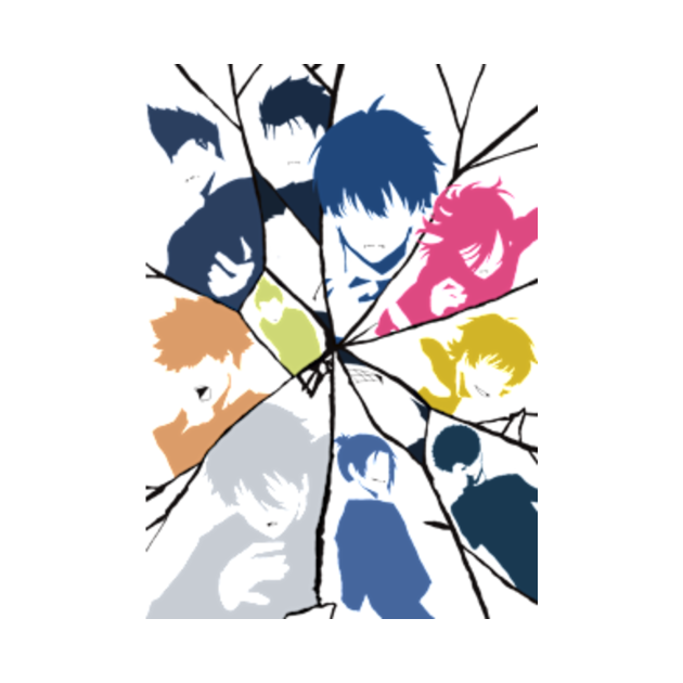 Blue lock all main characters in minimalist and aesthetic transparent ...