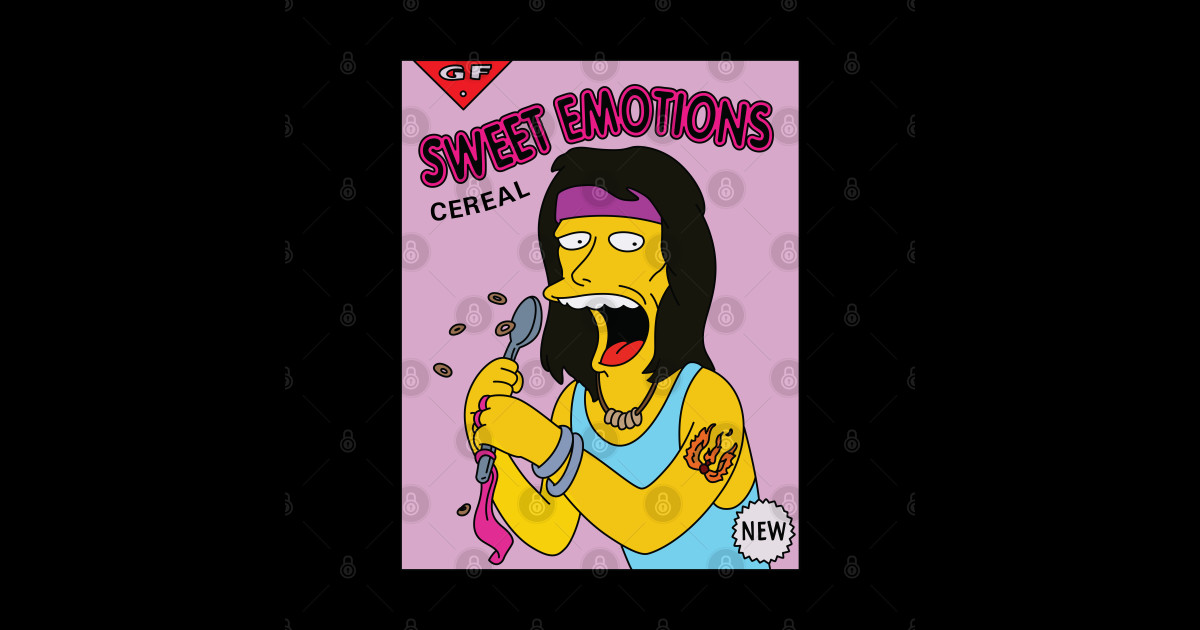 Sweet Emotions Cereal - Simpsons - Sticker | TeePublic