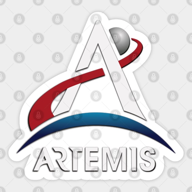 Nasa Artemis Program - Nasa Artemis Program Logo - Sticker | TeePublic