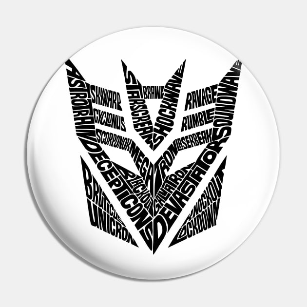Decepticons - Decepticon - Pin | TeePublic