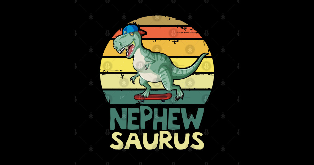 Nephewsaurus T Rex Dinosaur Family Matching Nephew Saurus ...