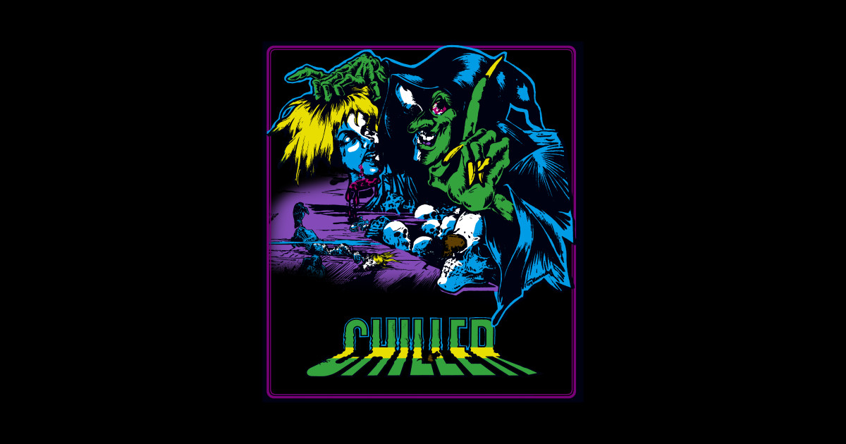Chiller Arcade Art. - Retro Arcade - Sticker | TeePublic