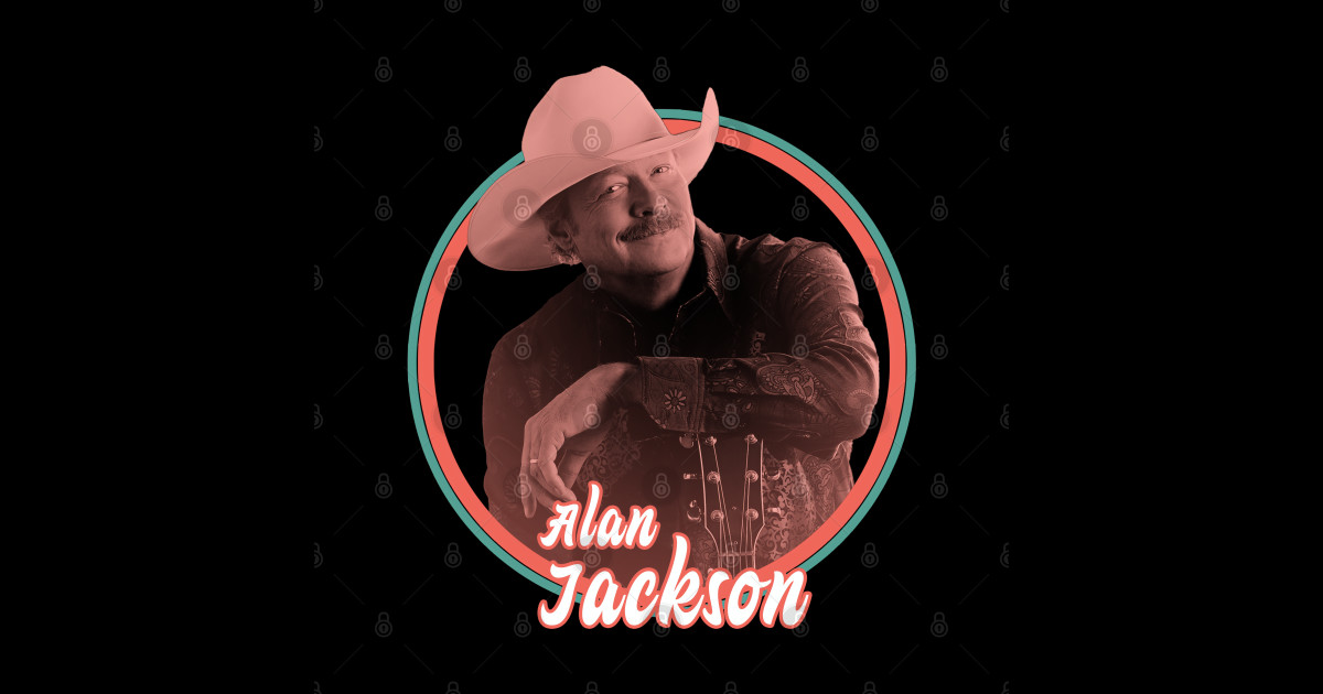 ALAN JACKSON RETRO CLASSIC - Alan Jackson - Sticker | TeePublic