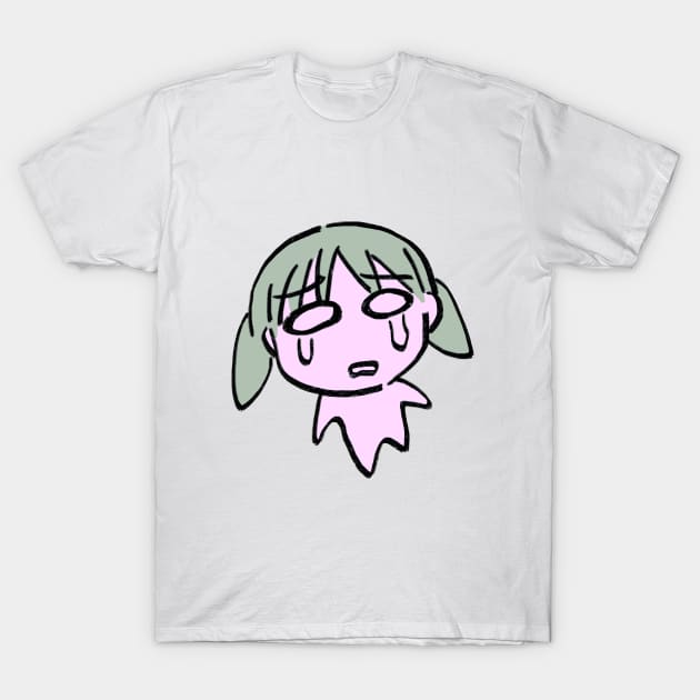 sad flying chibi chiyo chan meme - Azumanga Daioh - T-Shirt | TeePublic