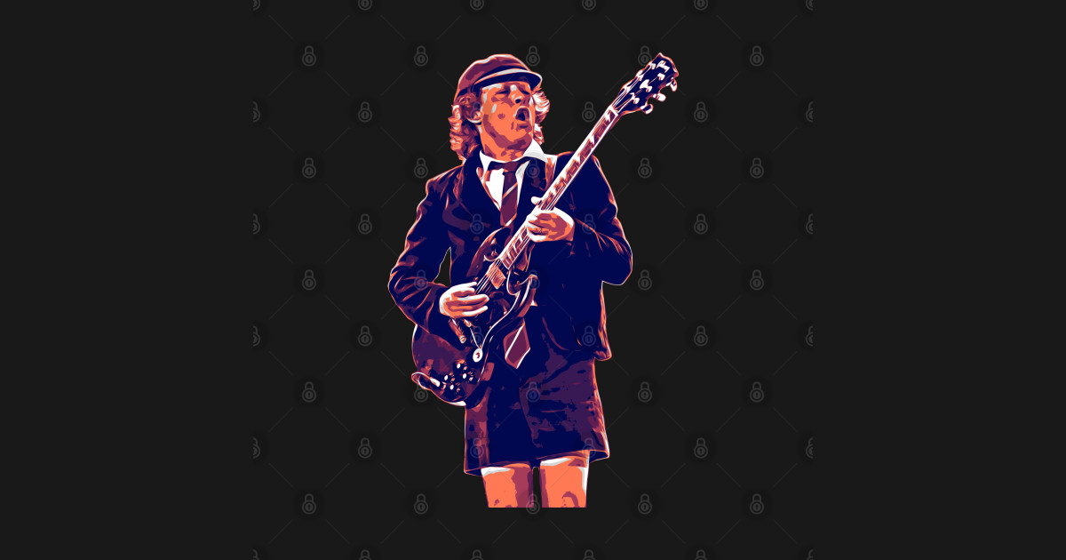 ANGUS YOUNG THE GUITARIST LEGEND - Angus Young - T-Shirt | TeePublic