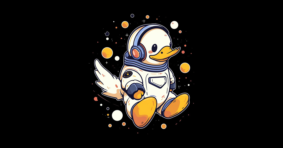 space duck - Space Duck - Sticker | TeePublic
