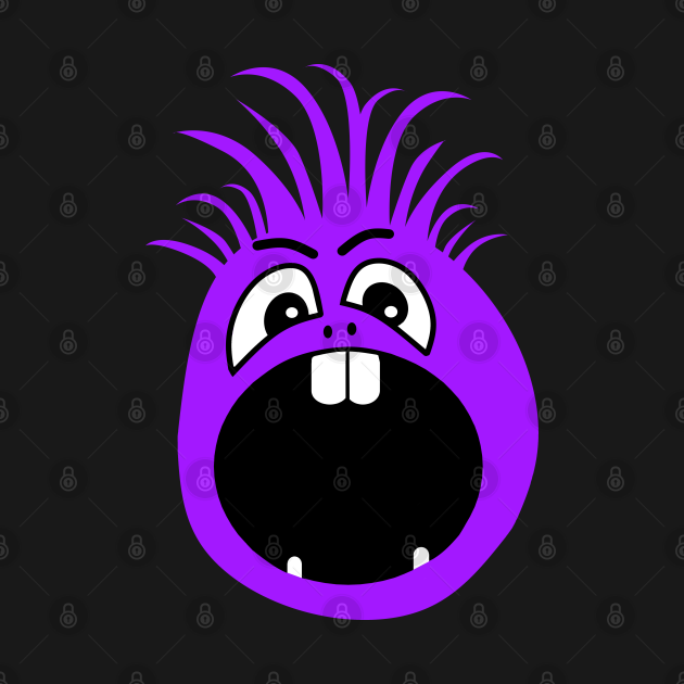 Purple Screaming Head - Funny - Tank Top | TeePublic