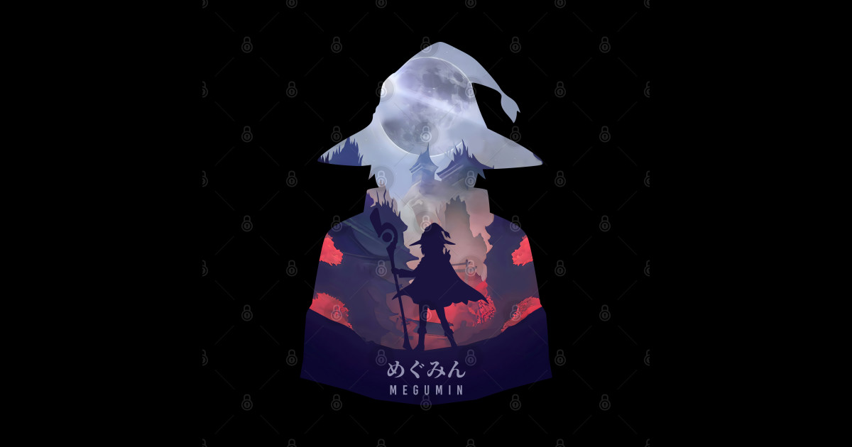 Megumin - Dark Illusion - Megumin Konosuba - Pillow | TeePublic