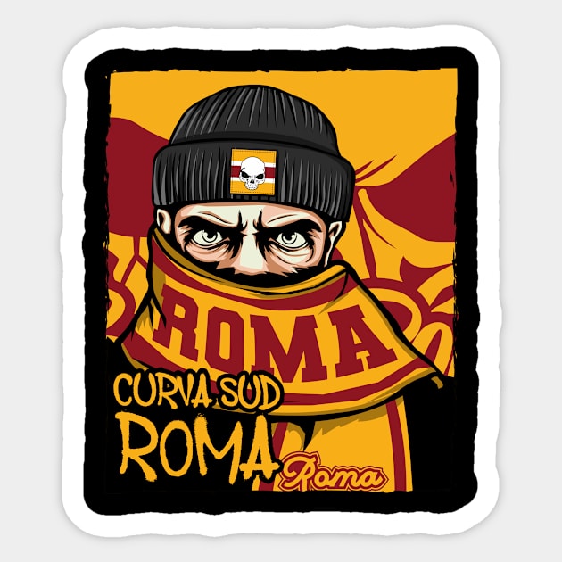 Curva Sud Roma - Curva Sud Roma - Sticker | TeePublic