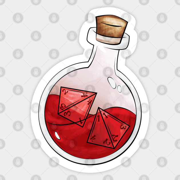 Potion of Healing - Dnd - Sticker | TeePublic
