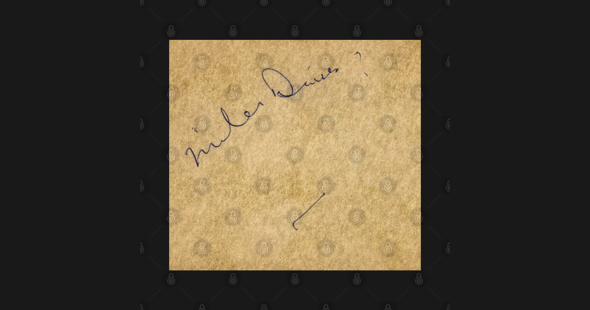 Miles Davis Signature - Miles Davis - T-Shirt | TeePublic