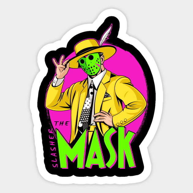 The Slasher Mask - Masked - Sticker | TeePublic