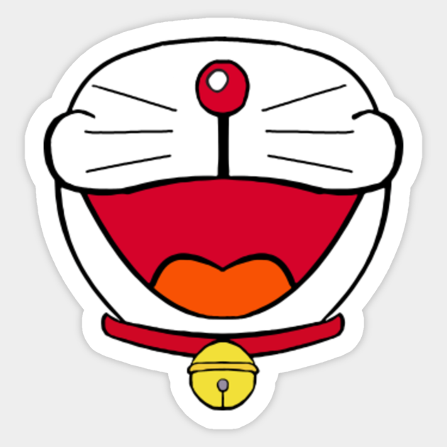 Doraemon face - Doraemon - Sticker | TeePublic