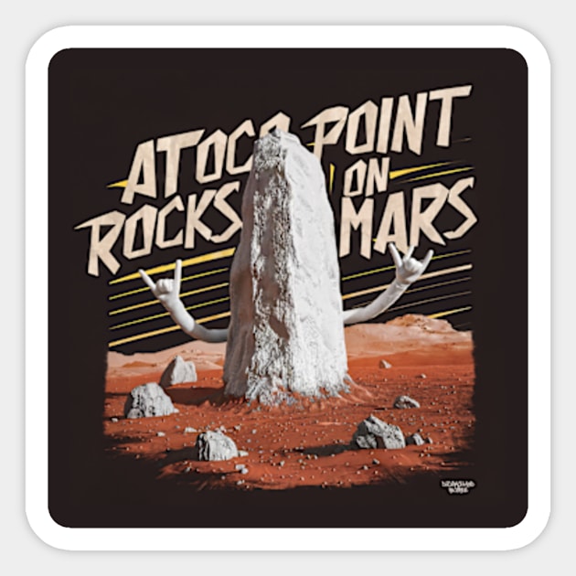 Atoco Point Rocks - Mars - Sticker | TeePublic