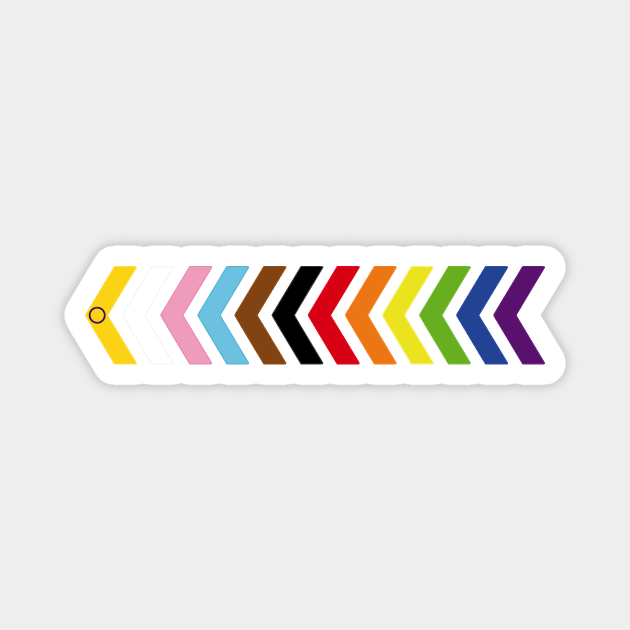 Pride Flag Chevrons Arrow Intersectional Intersex Progress Horizontal ...