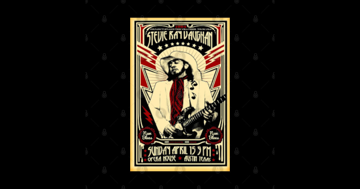 Stevie Ray Vaughan Guitar Drawing - Stevie Ray Vaughan - Sticker ...