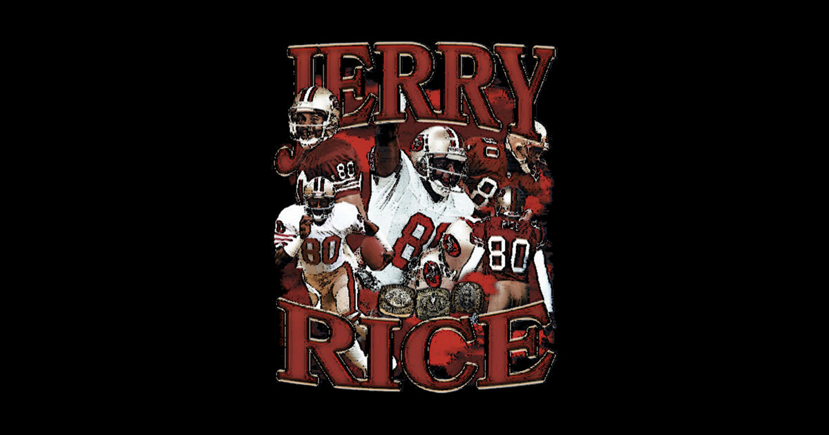 Jerry Rice Retro Collage - Jerry Rice - Posters and Art Prints | TeePublic