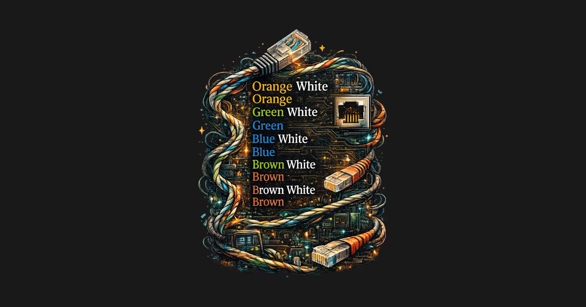 telecom fiber optic ethernet color - Telecommunications - T-Shirt ...