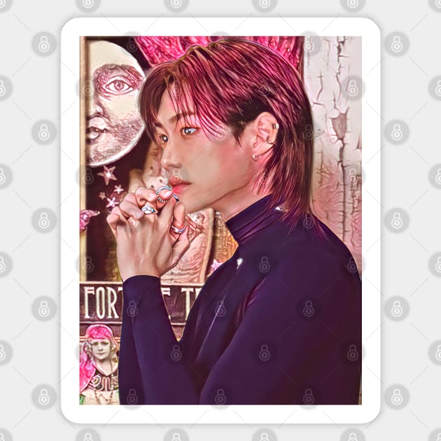 K-Pop Stray Kids Felix Fan Art - Kpop Merch - Sticker | TeePublic