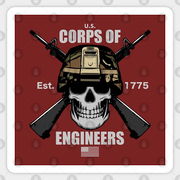 Corps of Engineers - Army Engineers - Sticker | TeePublic
