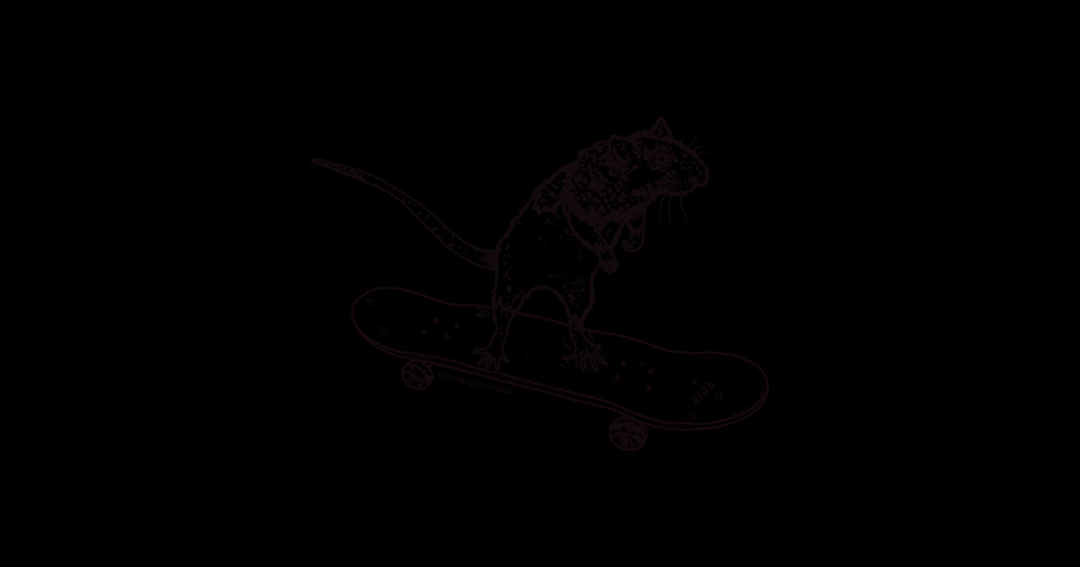 skater rat - Rat - Sticker | TeePublic