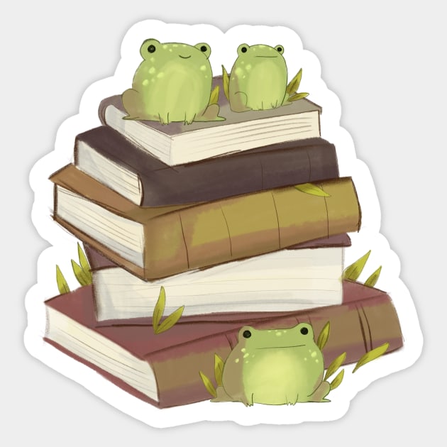 Book frogs - Books Frogs - Sticker | TeePublic