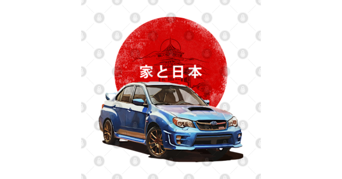 JDM Subie Impreza WRX STi 2000 - Subie - T-Shirt | TeePublic