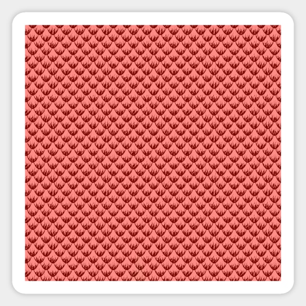 Red scale pattern - Ravenrarities - Sticker | TeePublic