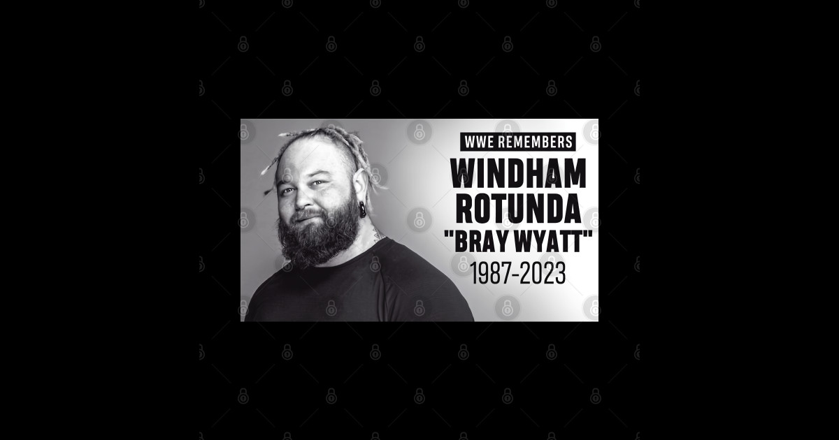 RIP BRAY WYATT 2023 - Bray Wyatt Rip - Sticker | TeePublic
