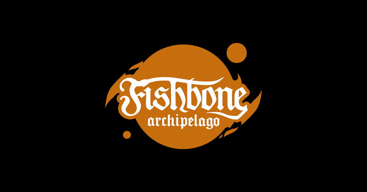 Fishbone Archipelago Logo - Fishbonearchipelago - Sticker | TeePublic