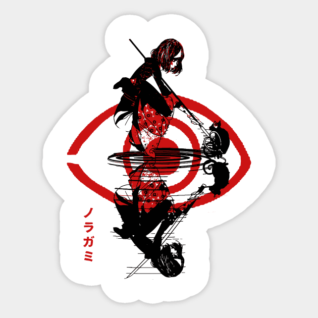 Nora Noragami anime manga japan japanese - Noragami - Sticker | TeePublic