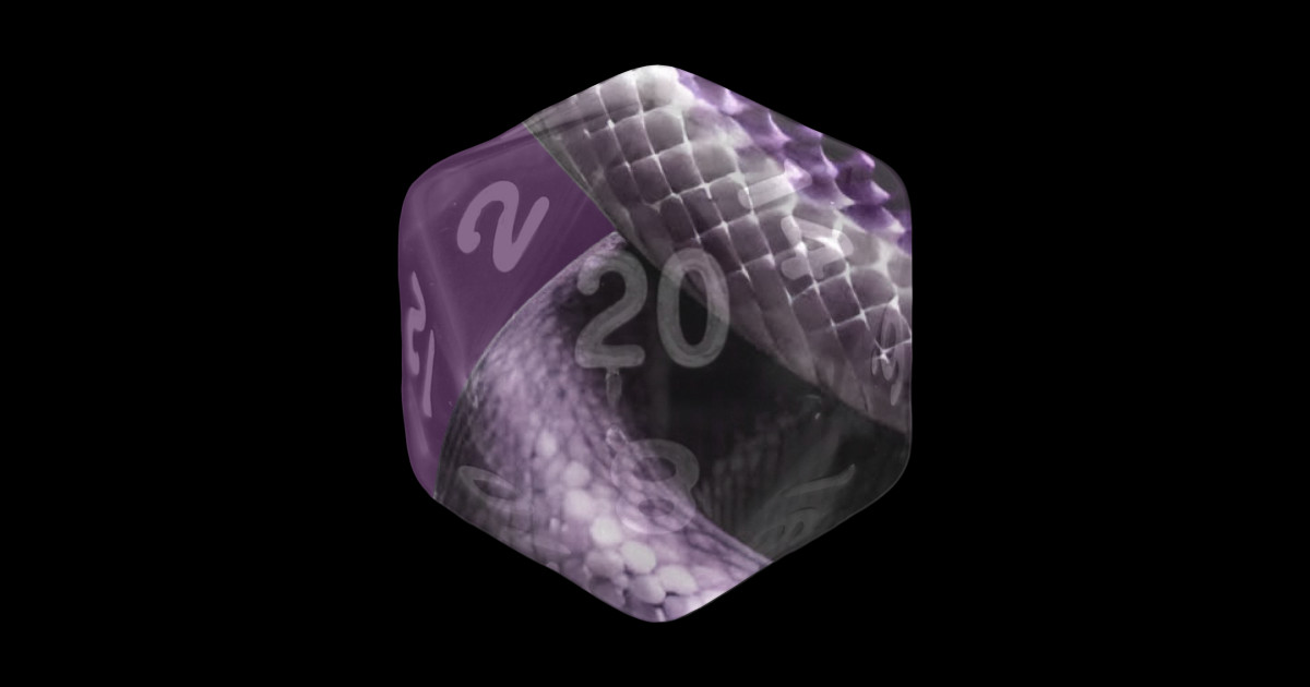 Nat20 Purple Scales - Nat20 - Sticker | TeePublic