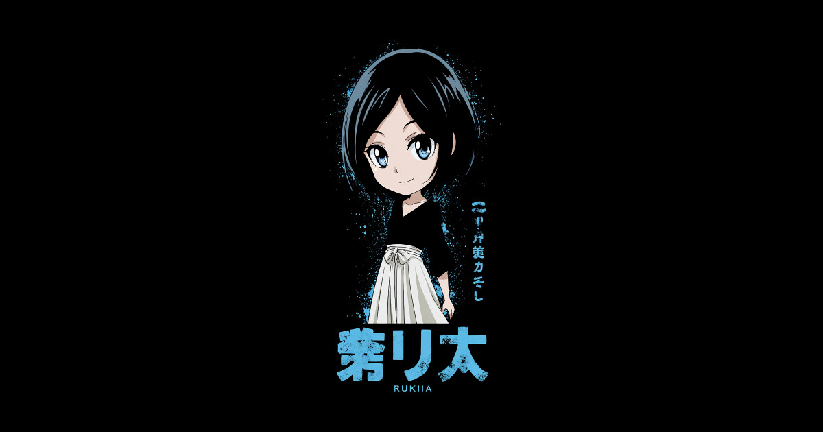 Bleach Rukia Chibi Splash Art - Rukia Kuchiki - Sticker | TeePublic