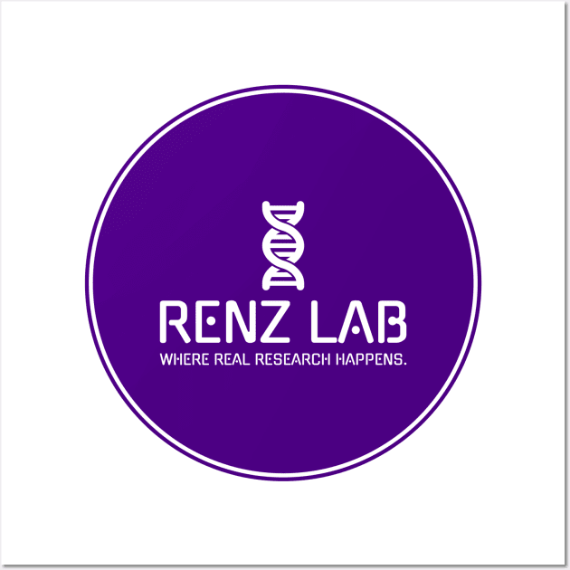 Renz Lab circle logo with tag line - Renz Lab - Posters and Art Prints ...