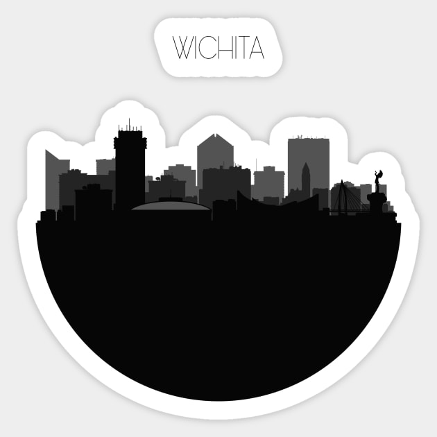 Wichita Skyline - Wichita - Sticker | TeePublic
