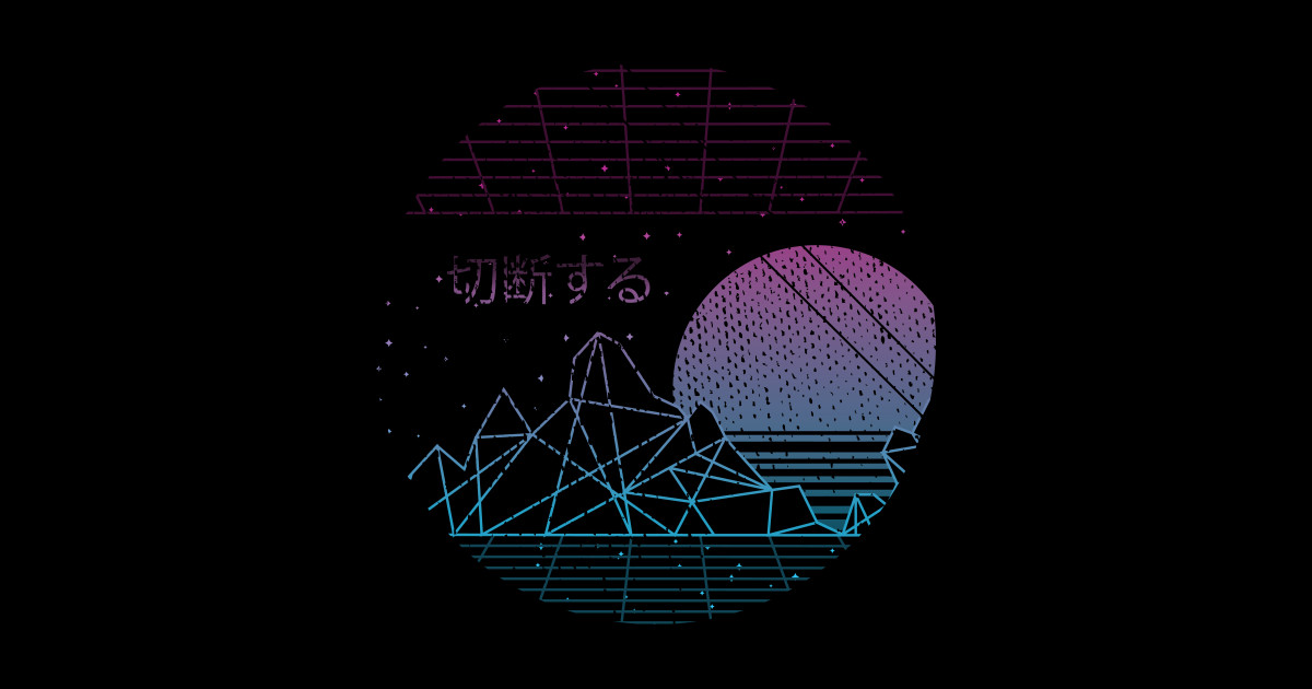 vaporwave disconnect aesthetic t shirt - Vaporwave - Sticker | TeePublic