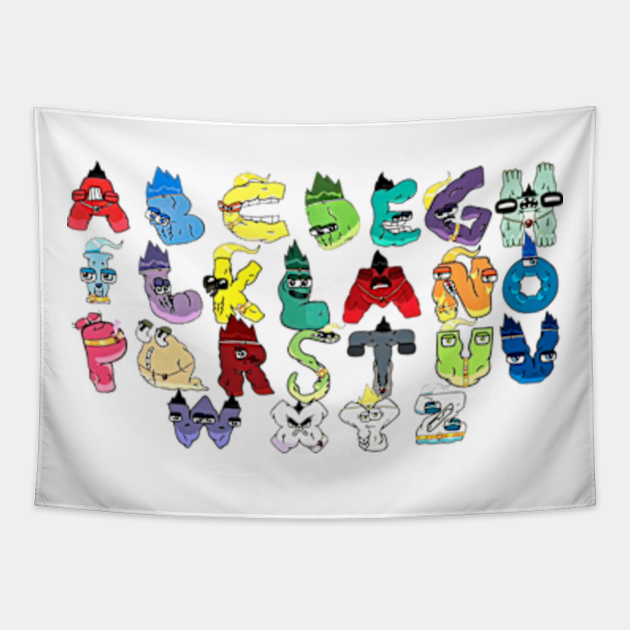 Alphabet Lore But They Transform To A New Level Strong Alphabet Lore Tapestry Teepublic