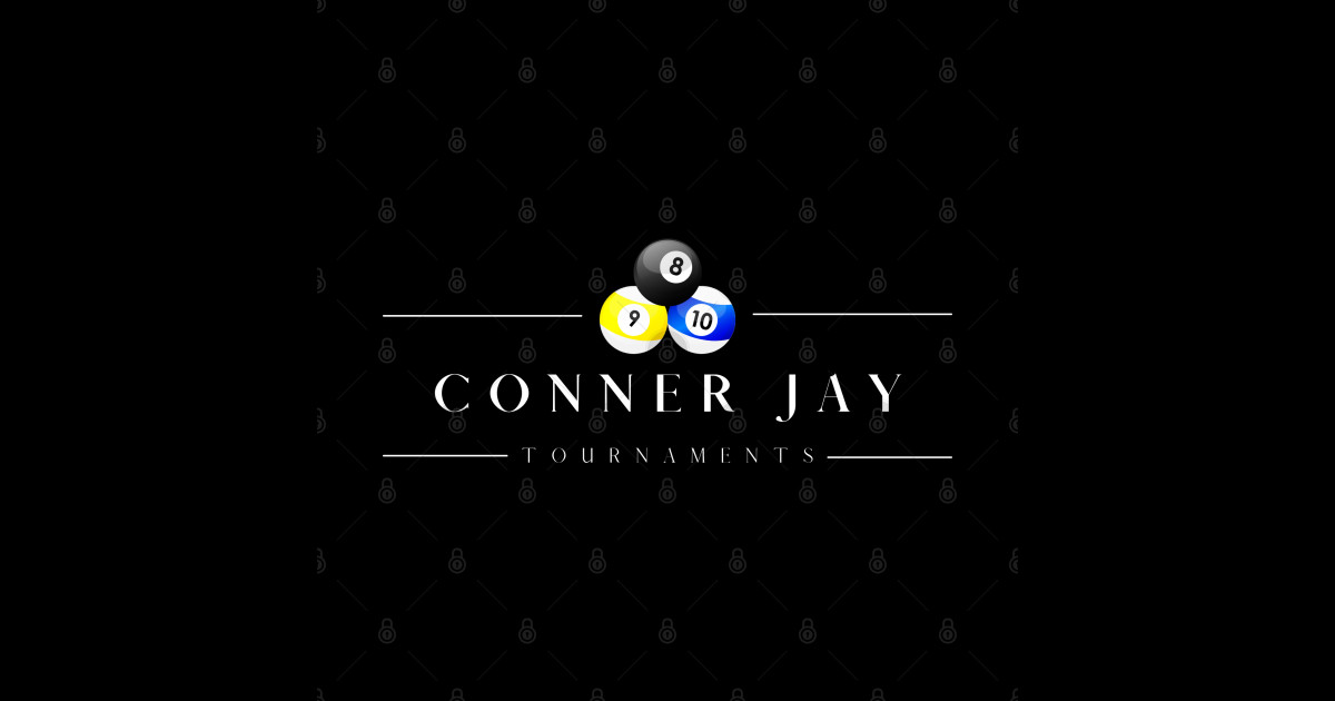 Conner Jay Tournaments - Billiards - Sticker | TeePublic