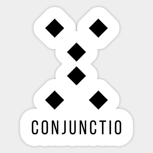Conjunctio Geomantic Figure - Conjunctio Geomantic Figure - Sticker ...