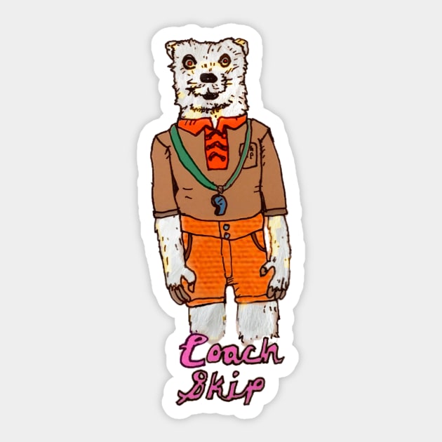 COACH SKIP - Fantastic Mr Fox - Sticker | TeePublic