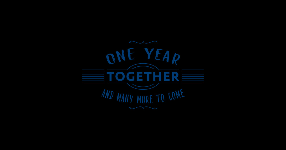 1st anniversary couple milestone - 1st Annivrsary - Sticker | TeePublic