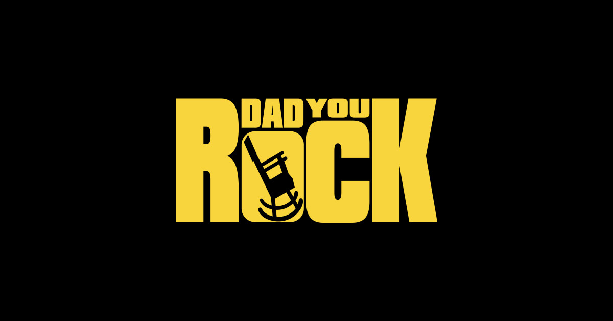 Dad You Rock - Dad Rock - Sticker | TeePublic