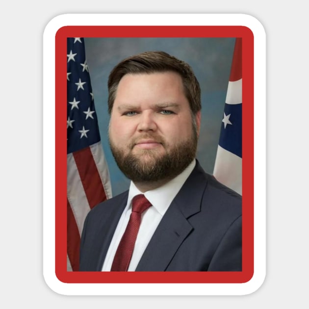 JD Vance Weird Meme - Jd Vance - Sticker | TeePublic