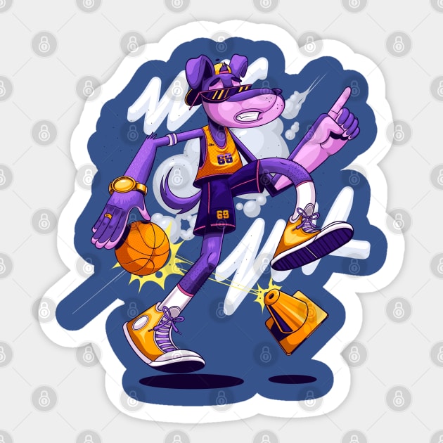 Baller Dog - Street Style - Sticker | TeePublic