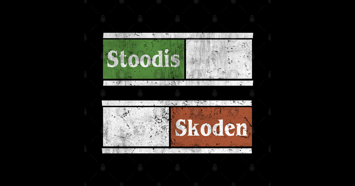 Stoodis and Skoden Slider - Native American - Sticker | TeePublic