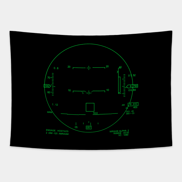 F-15 Missile Lock HUD - F 15 Fighter Jet - Tapestry | TeePublic
