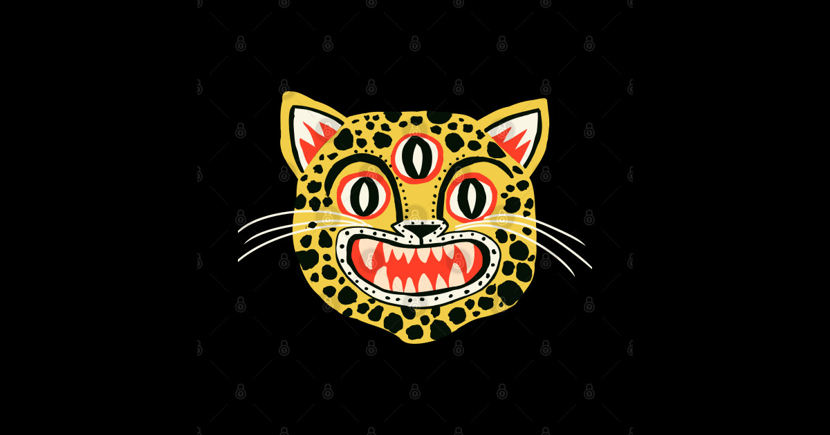 Aztecs leopard - Leopard - Sticker | TeePublic