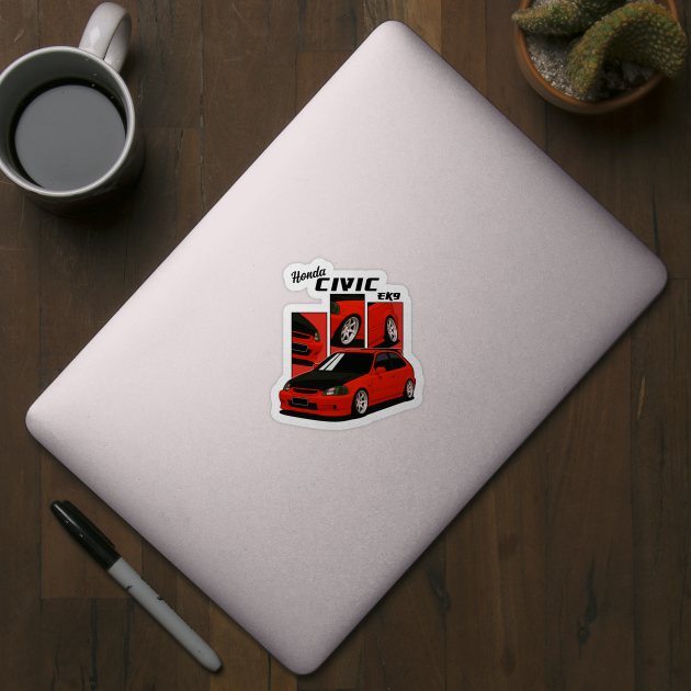 Civic Type R Car - Civic Type R - Sticker | TeePublic