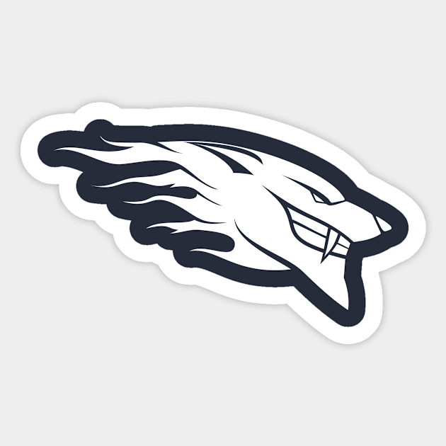 wolf pack logo - Wolf Pack - Sticker | TeePublic