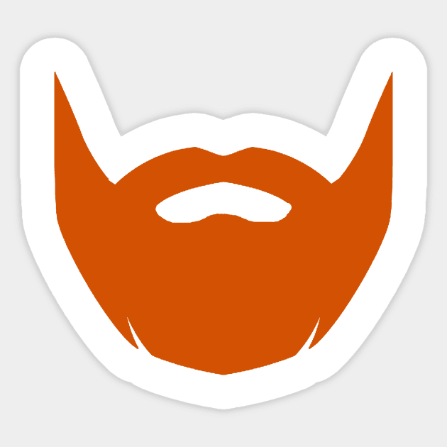 Red Beard - Beard - Sticker | TeePublic